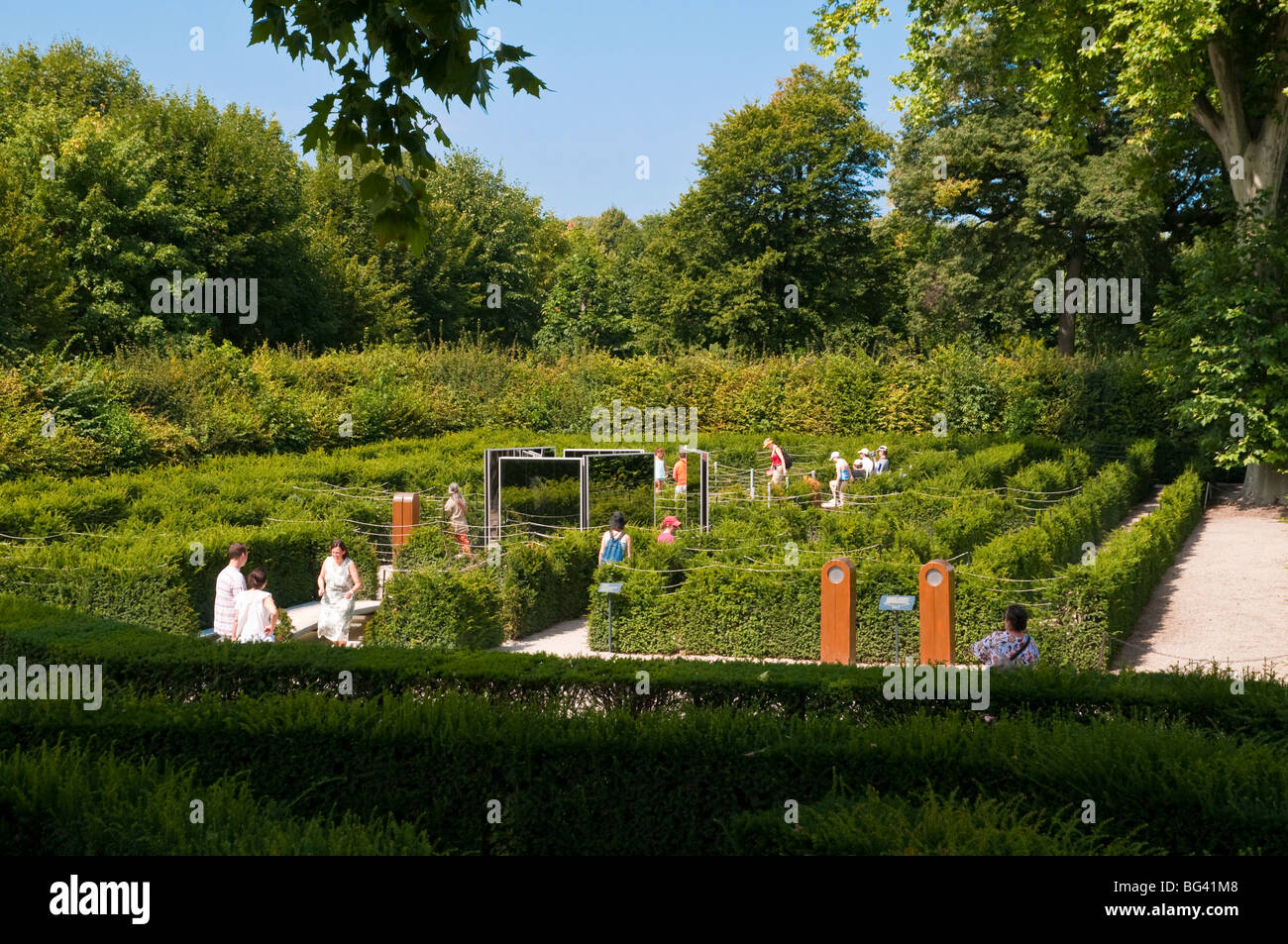 Labyrinthe, Gartenanlage Schloss Schönbrunn, Wien, Österreich ...