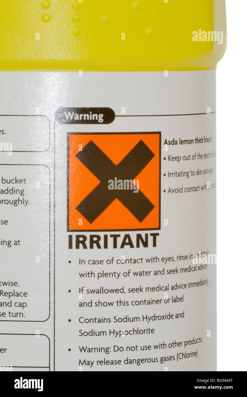 Bleach label Banque de photographies et d’images à haute résolution - Alamy