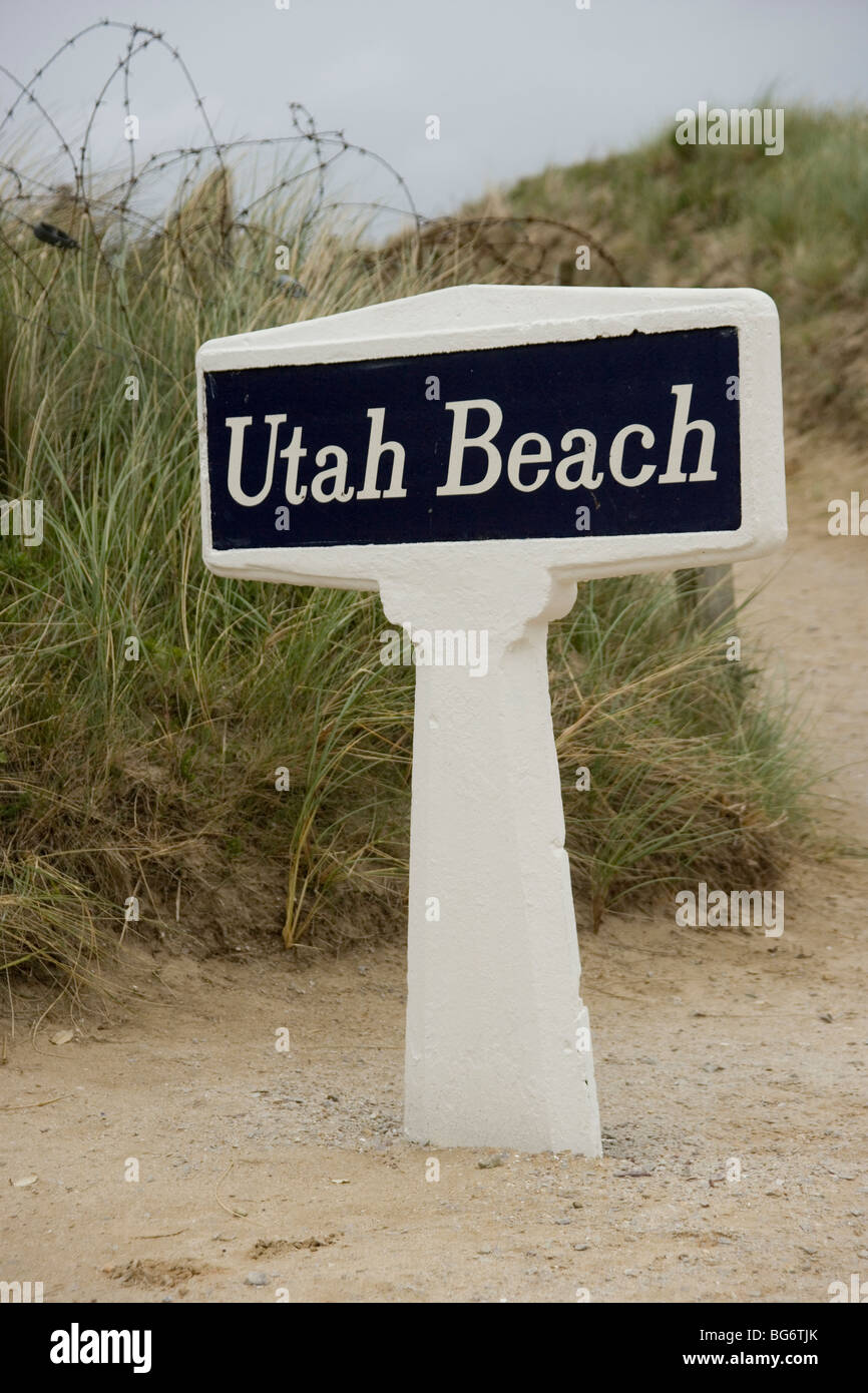 Utah beach sign Banque de photographies et d’images à haute résolution ...