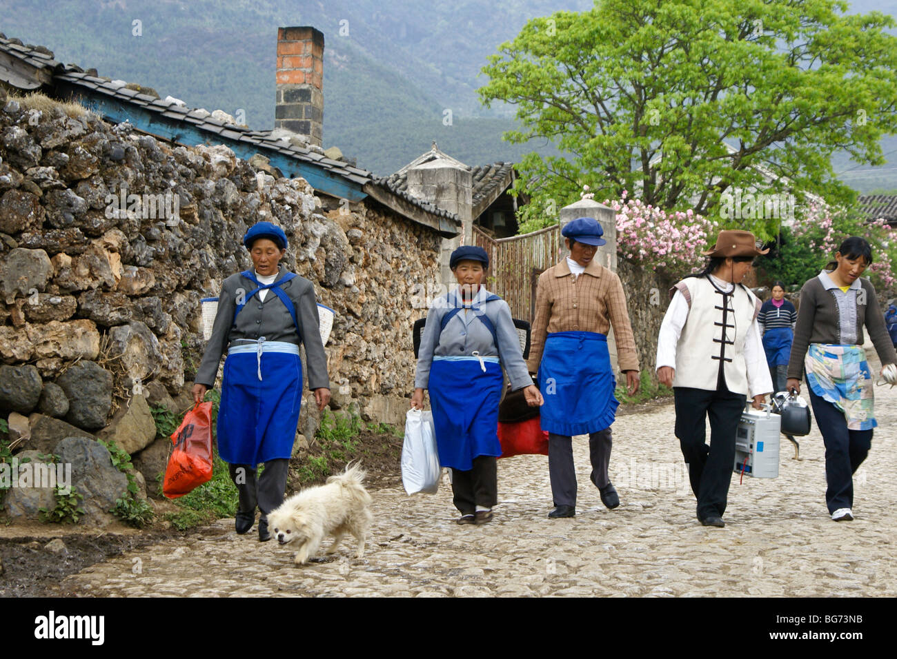Village de lijiang yuhu Banque de photographies et d’images à haute ...