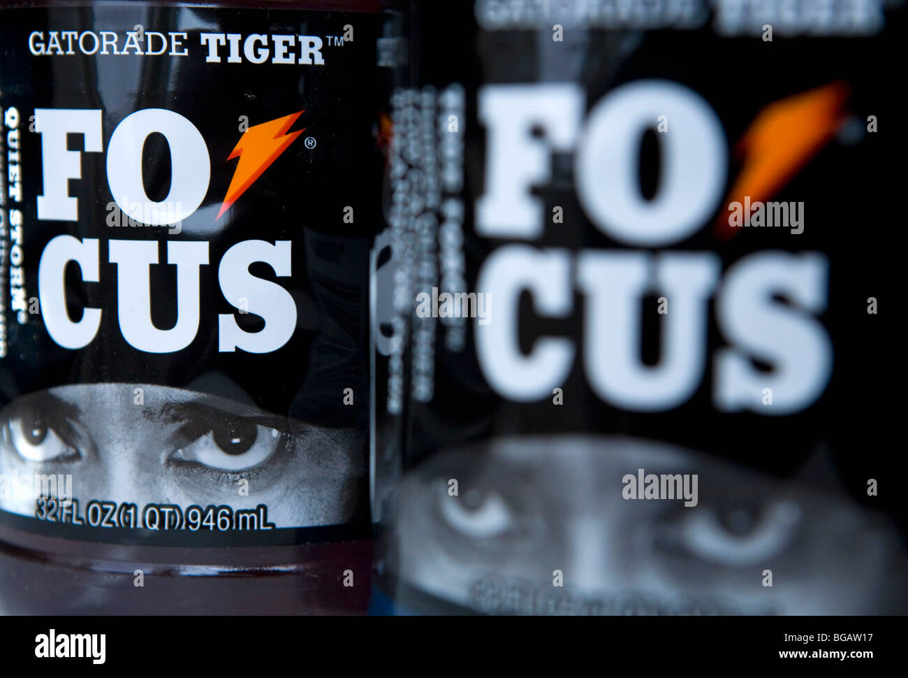 Les bouteilles de Gatorade Tiger Woods désormais plus boire Photo Stock ...