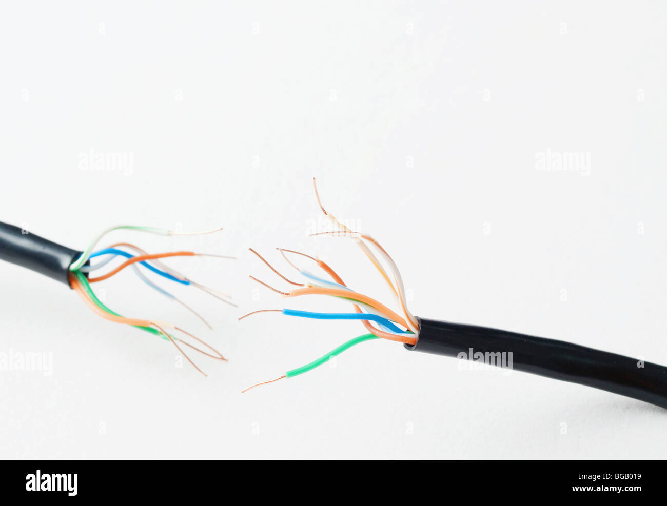 Unplugged electrical cable Banque de photographies et d’images à haute ...