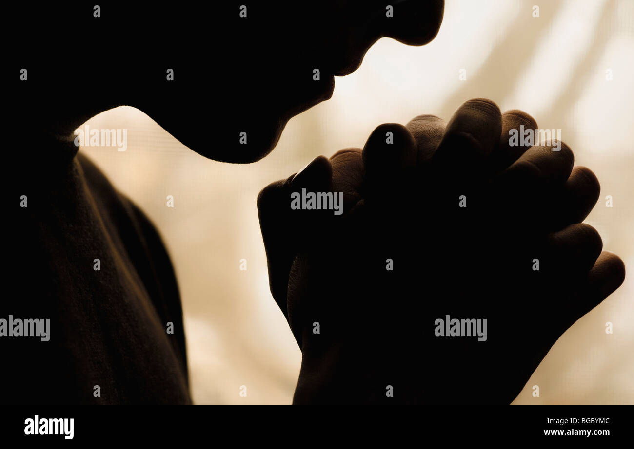 Folded hands prayer Banque de photographies et d’images à haute ...