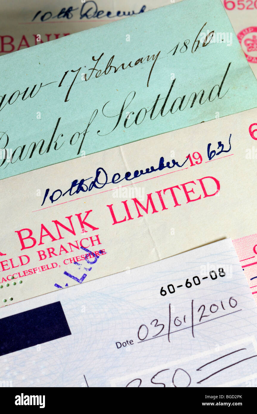 Bank cheque old Banque de photographies et d’images à haute résolution ...