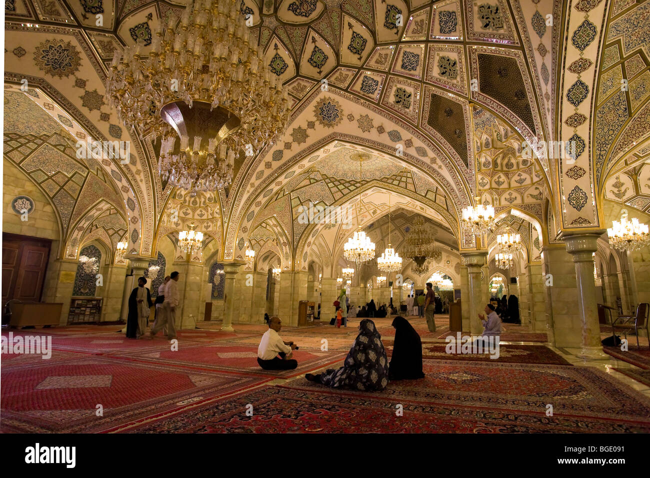 Intérieur de la mosquée de damas Banque de photographies et d’images à ...