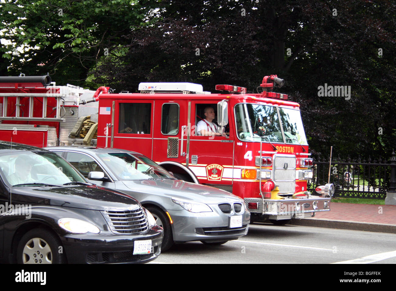 Boston fire engine Banque de photographies et d’images à haute ...