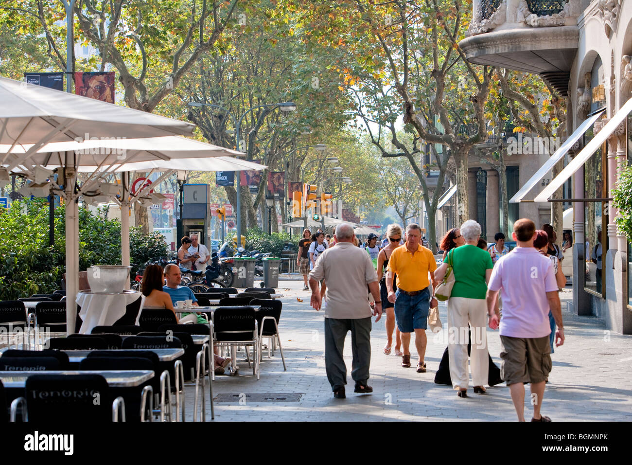 Barcelone passeig de gracia Banque de photographies et d’images à haute résolution - Alamy