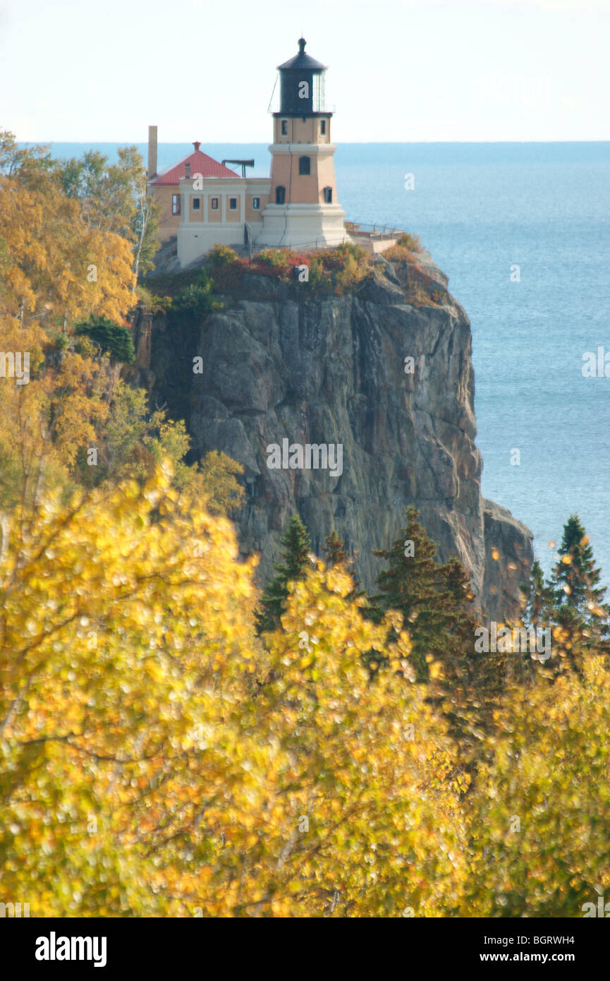 Parc national du phare de split rock et site historique Banque de ...