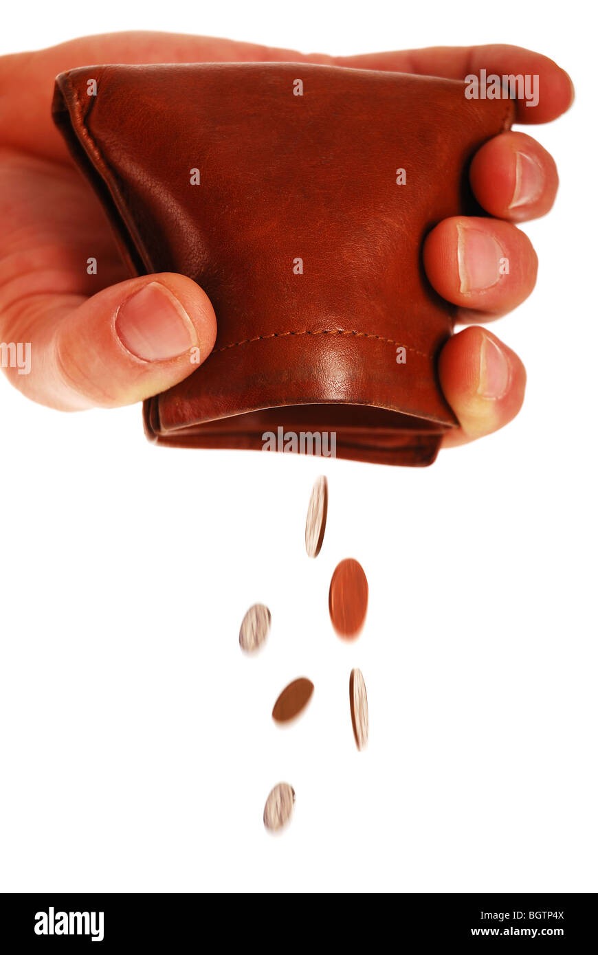 Money falling out of pocket Banque de photographies et d’images à haute ...