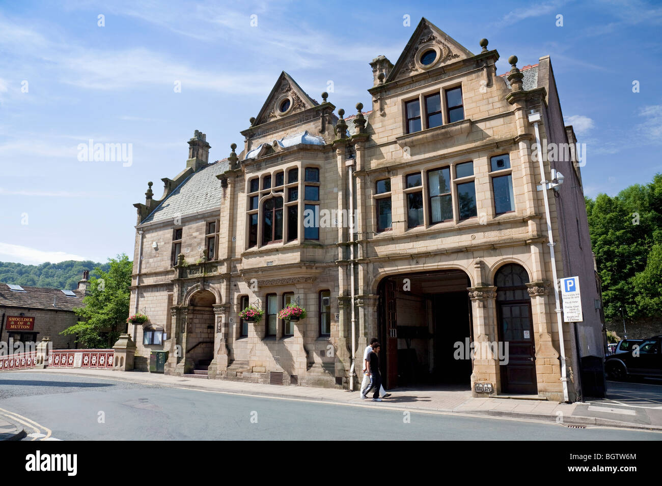 Hebden Bridge Town Hall, West Yorkshire, Angleterre, Grande-Bretagne ...
