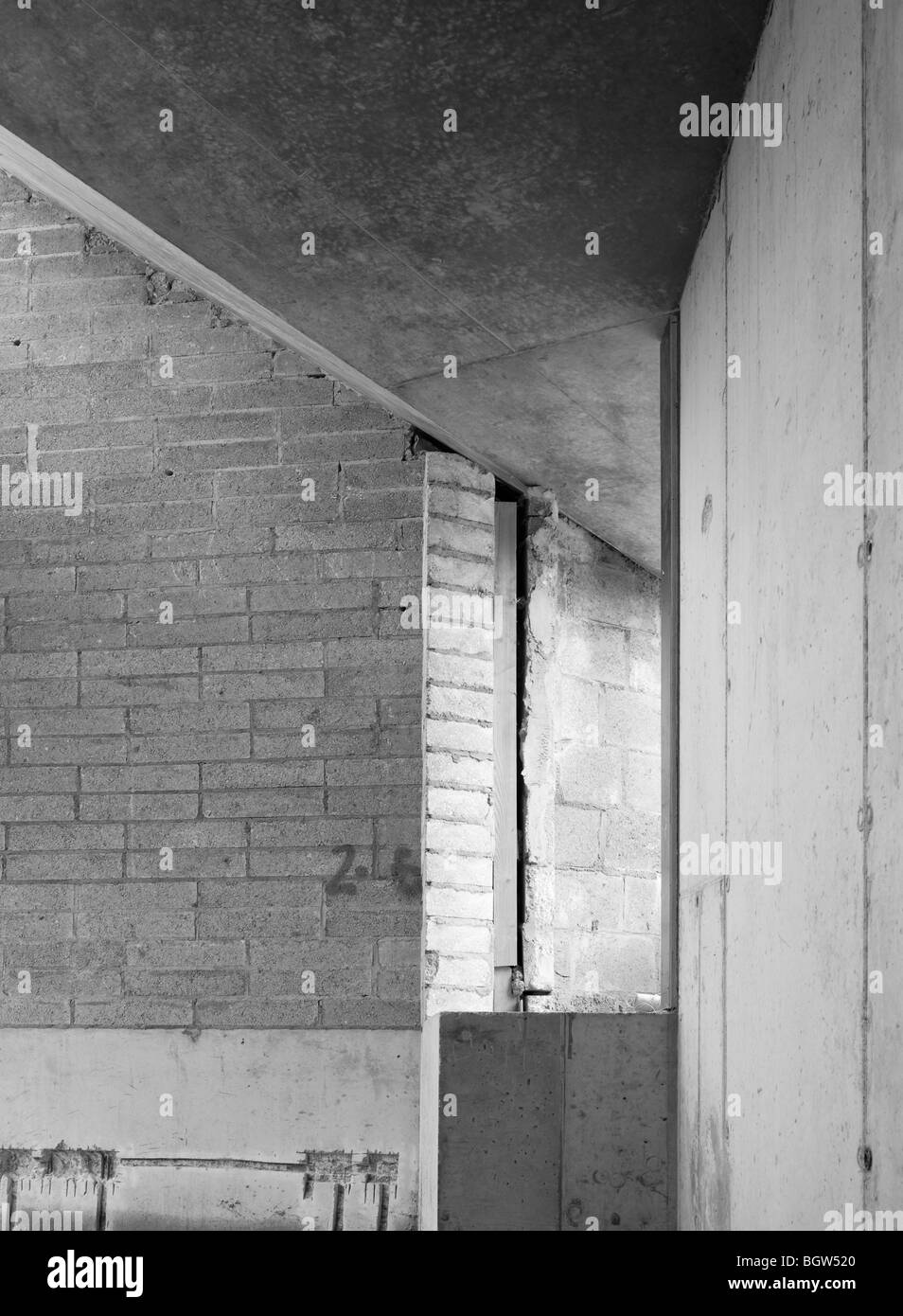 House bricks Banque d'images noir et blanc - Alamy