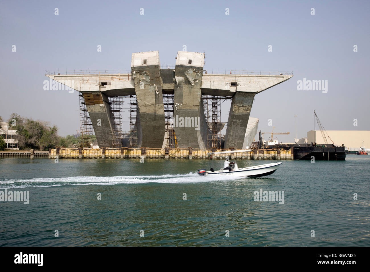 Cheikh zayed bridge sur abu dhabi Banque de photographies et d’images à ...