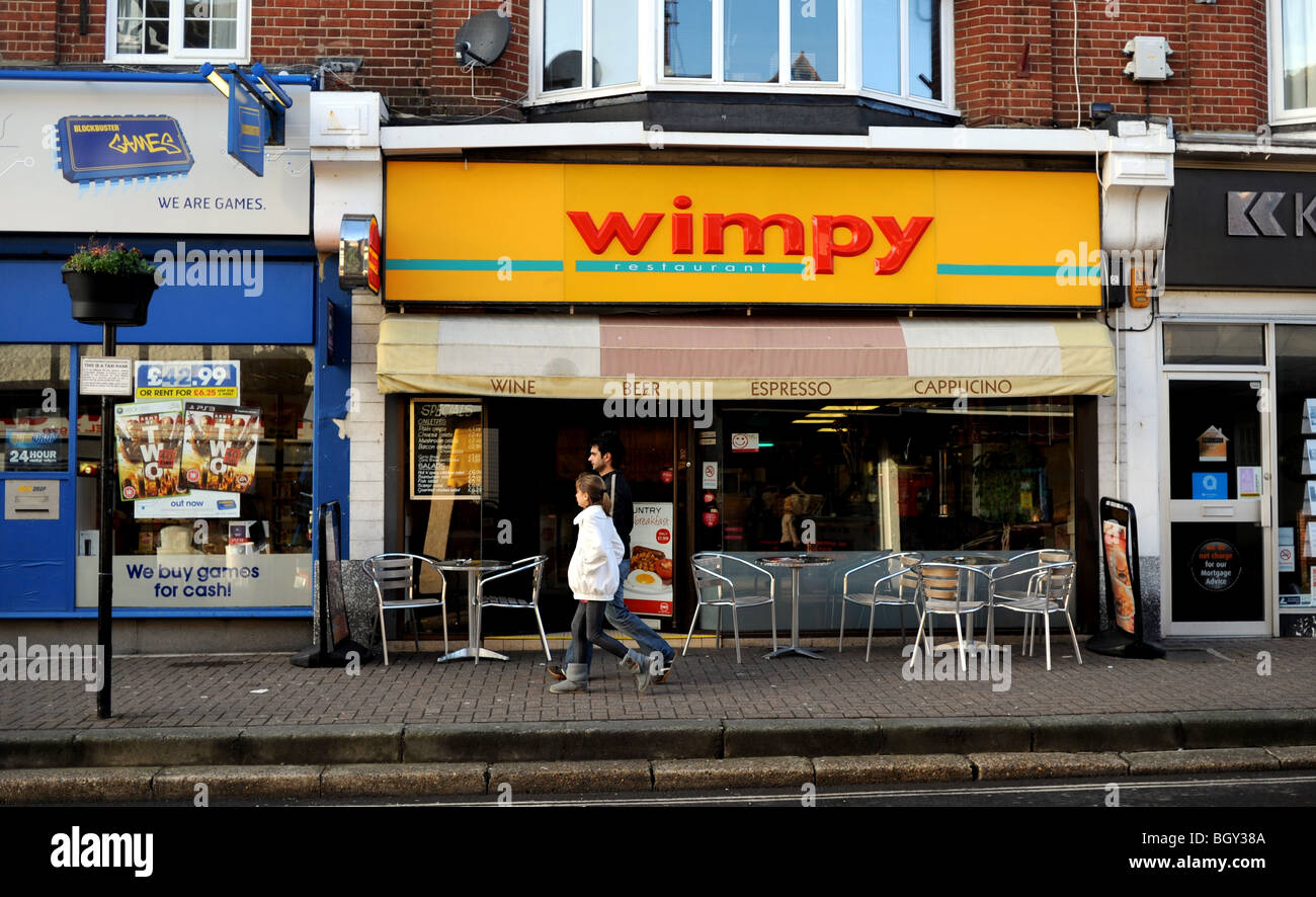 Wimpy fast food restaurant Banque de photographies et d’images à haute ...