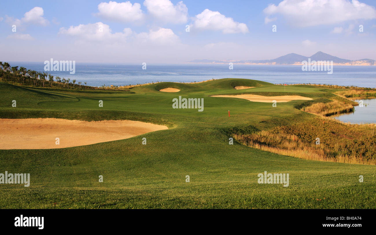 Parcours de golf en bord de mer Banque de photographies et d’images à ...