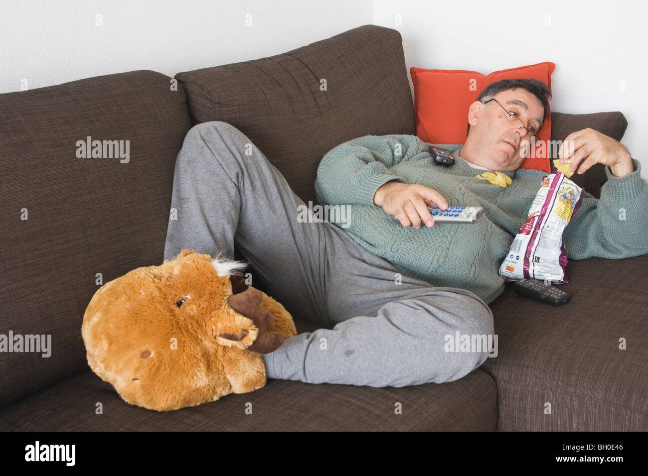 Couch potato fat Banque de photographies et d’images à haute résolution ...