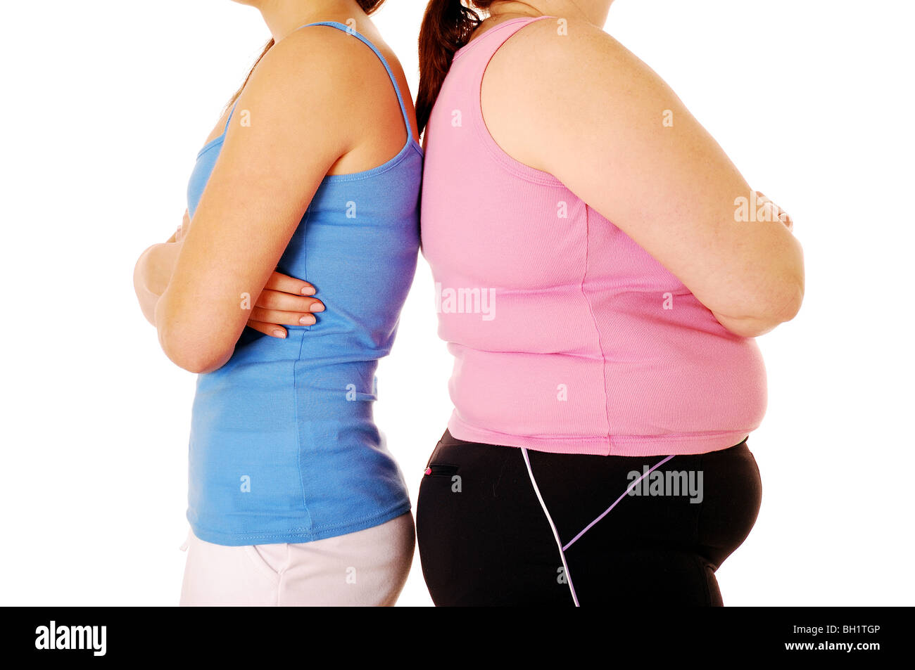 La comparaison de la forme du corps Photo Stock - Alamy