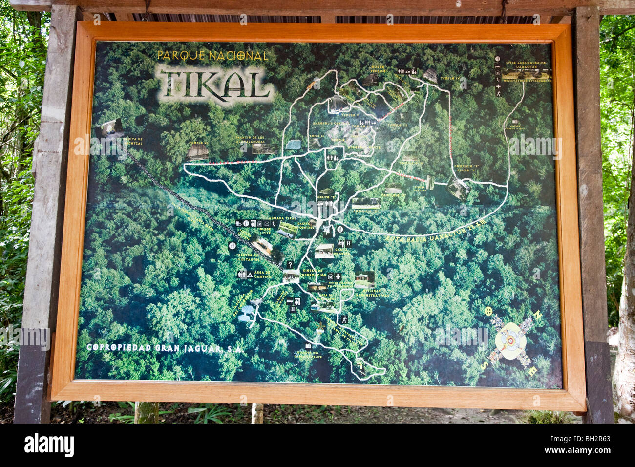 Tikal map Banque de photographies et d’images à haute résolution - Alamy