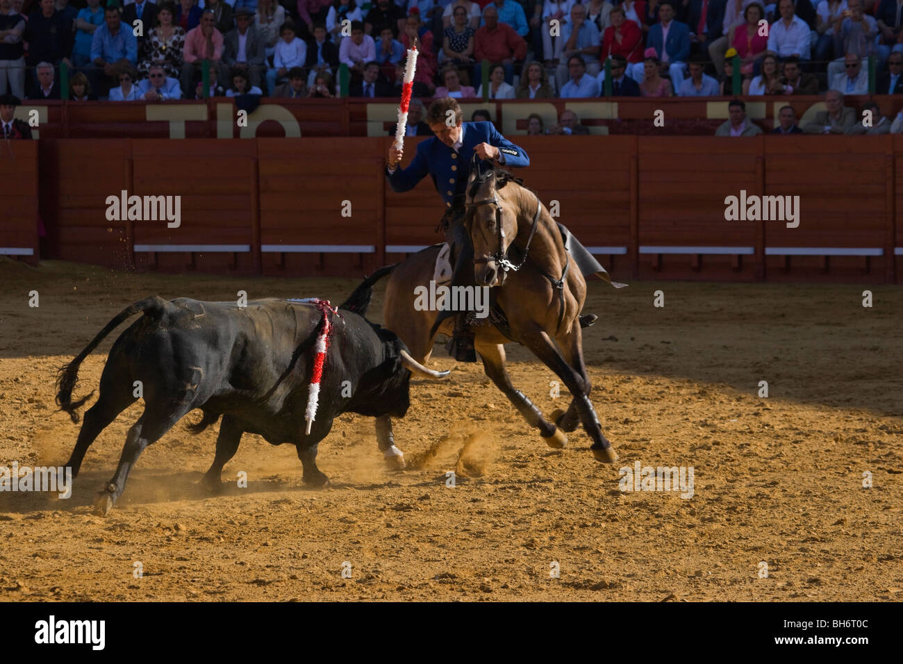 L'Andalousie Espagne Corrida taureau cheval tradition Photo Stock - Alamy