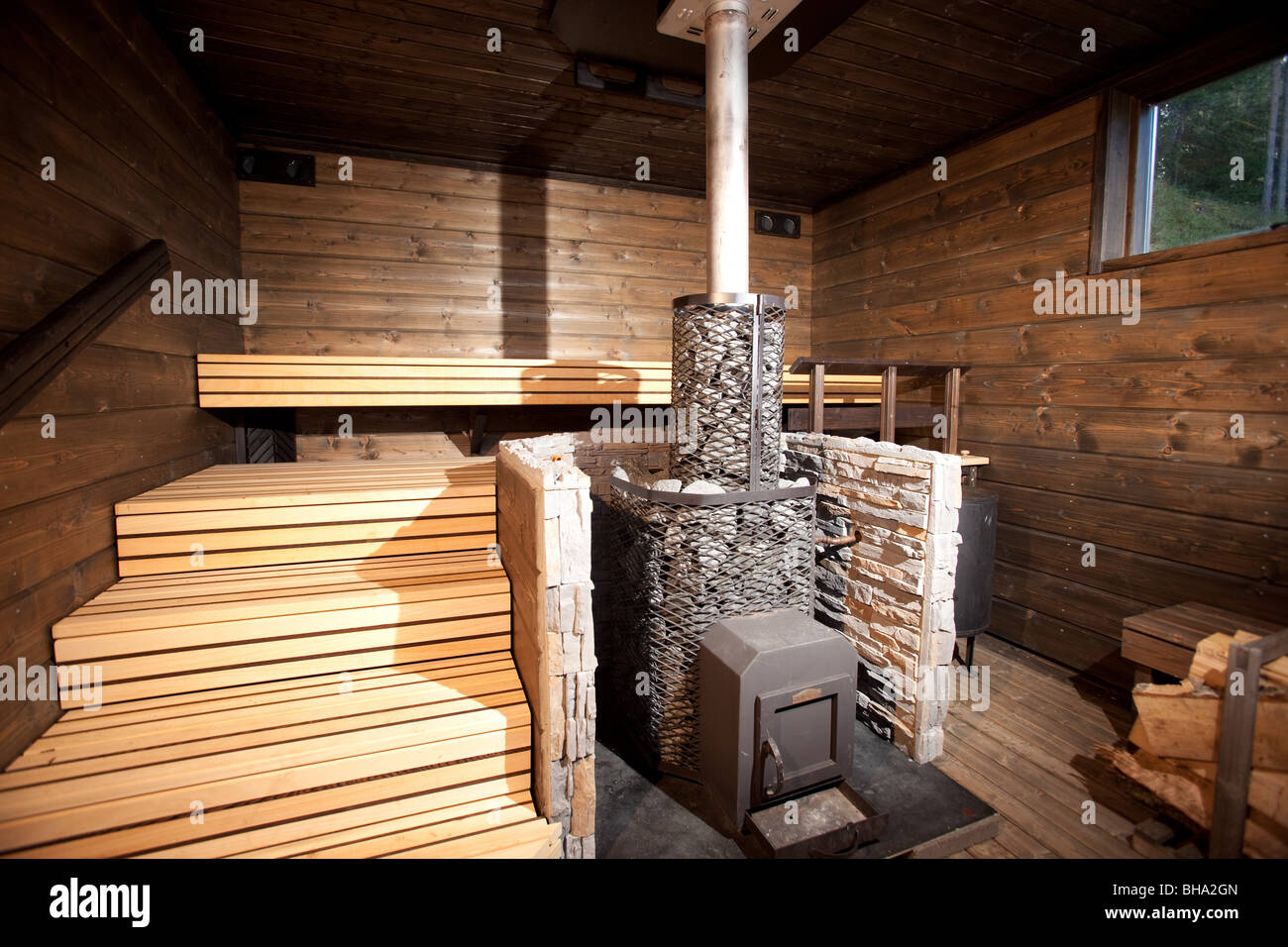 Sauna finlandais Banque de photographies et d’images à haute résolution ...