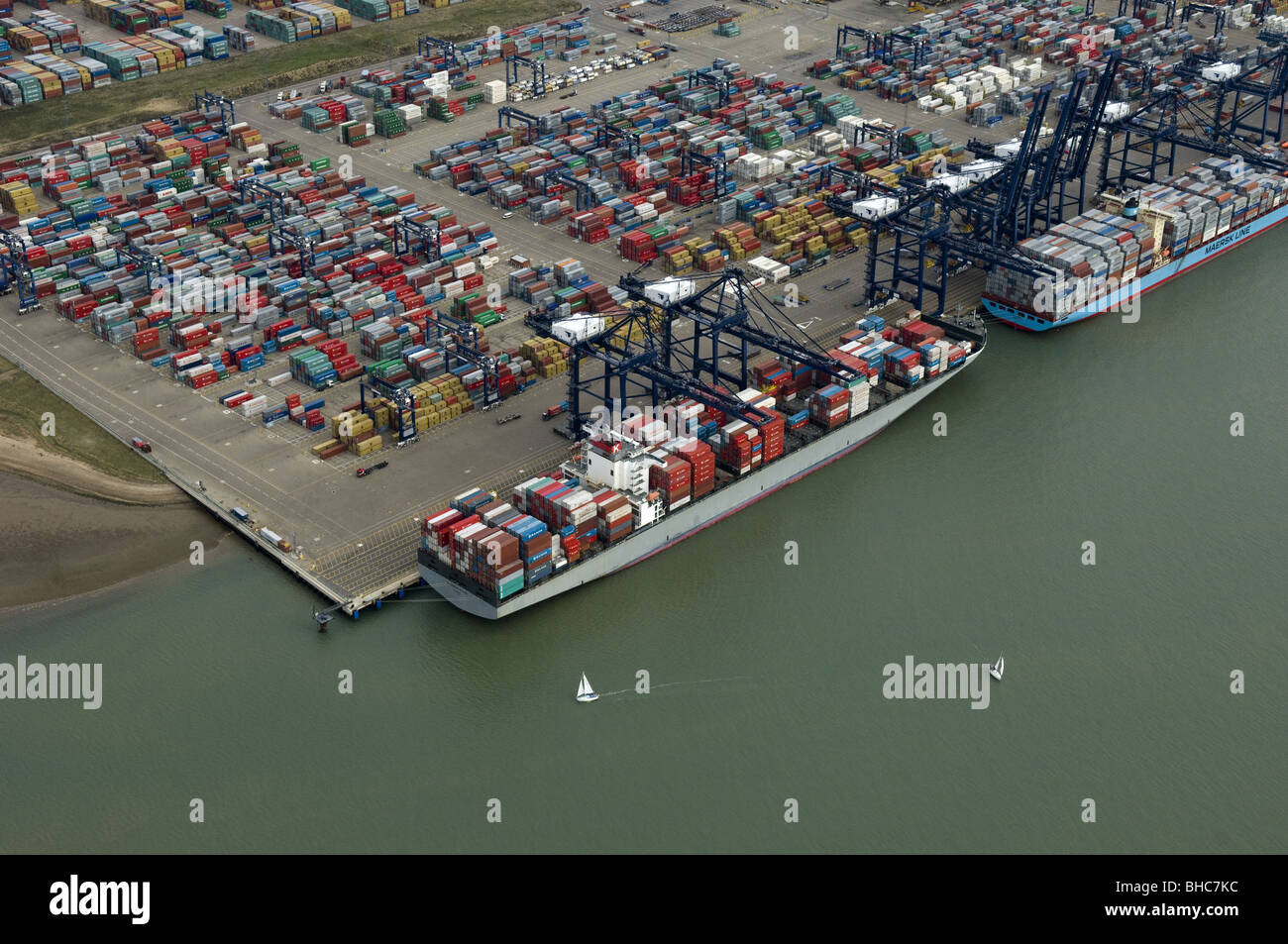 Trinity container terminal port de felixstowe Banque de photographies ...