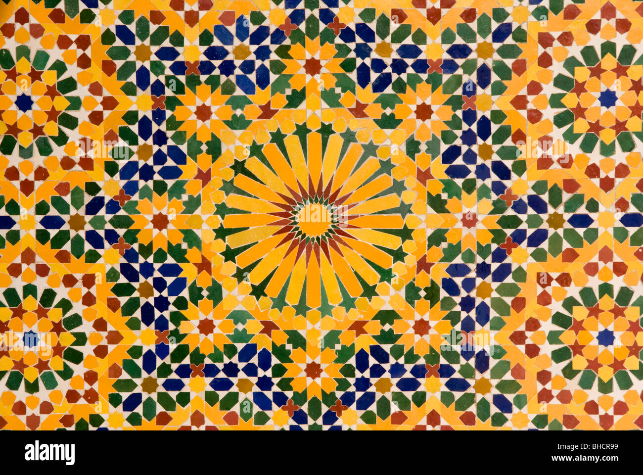 Close up de mosaïque, Mosquée Hassan II, Casablanca, Maroc Photo Stock ...