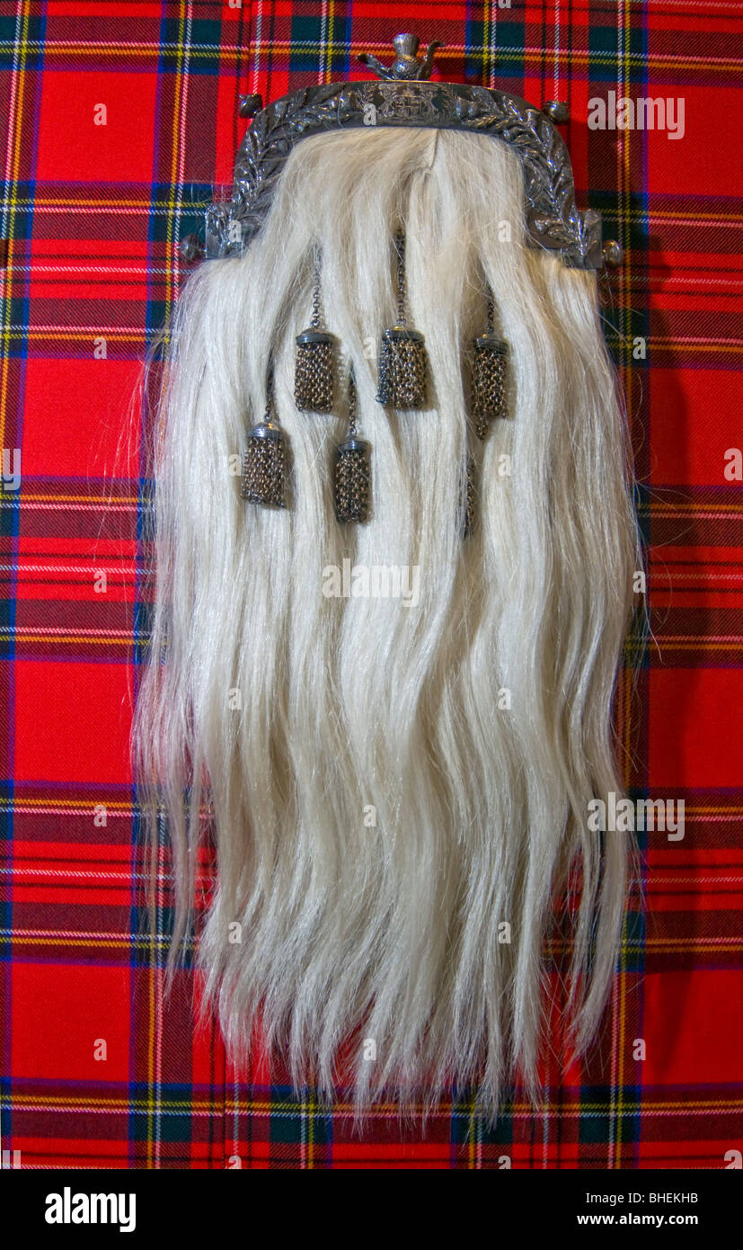Scottish traditional dress kilt sporran Banque de photographies et d ...