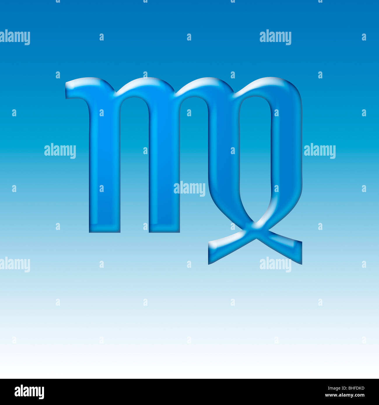 Symbole de la vierge signe du zodiaque illustration horoscope Banque de ...