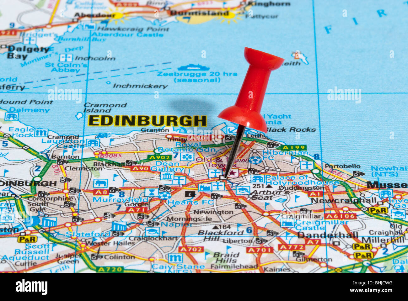 Mappa di edimburgo Banque de photographies et d’images à haute ...