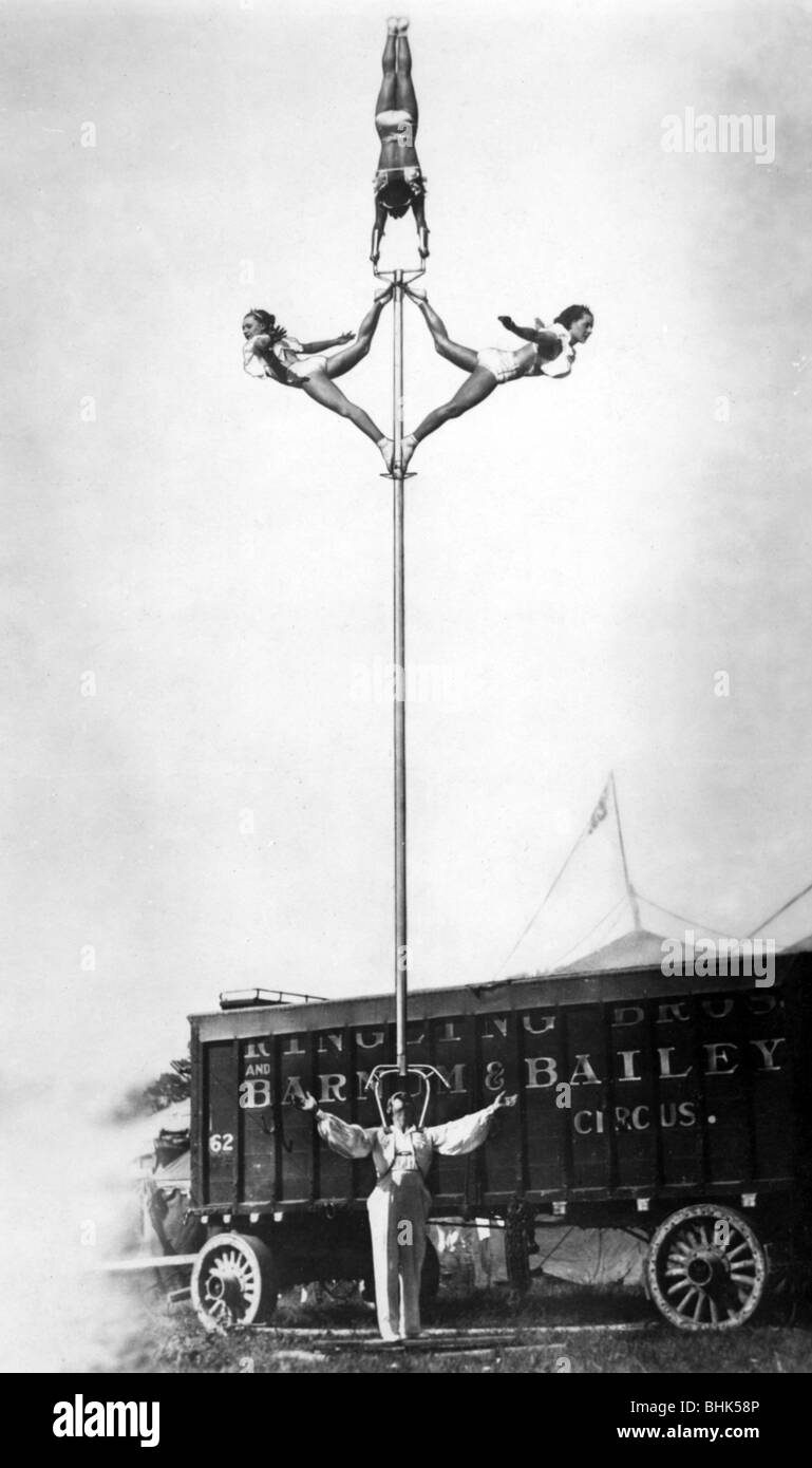 Barnum et bailey circus Banque d'images noir et blanc - Alamy