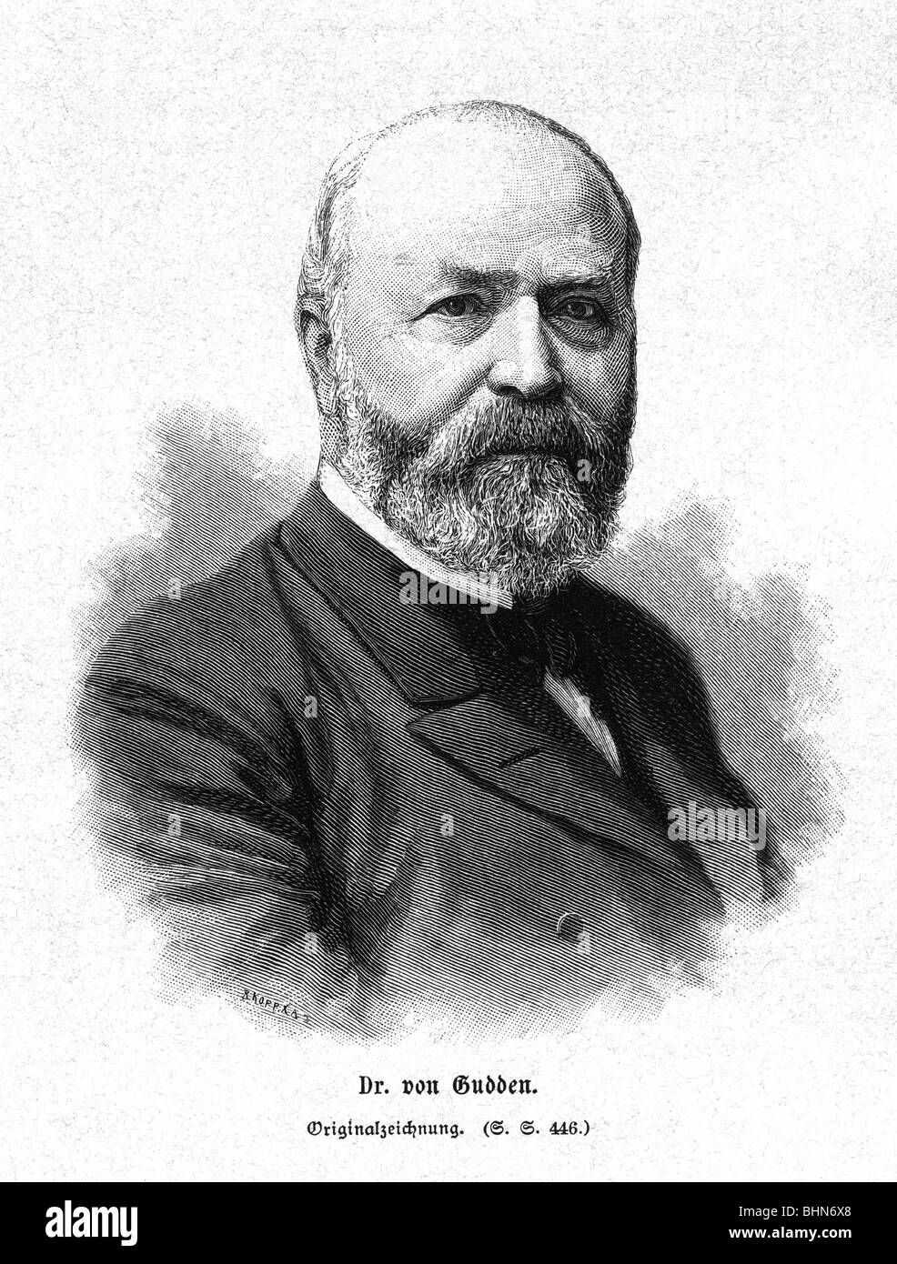 Bernhard von gudden Banque d'images noir et blanc - Alamy