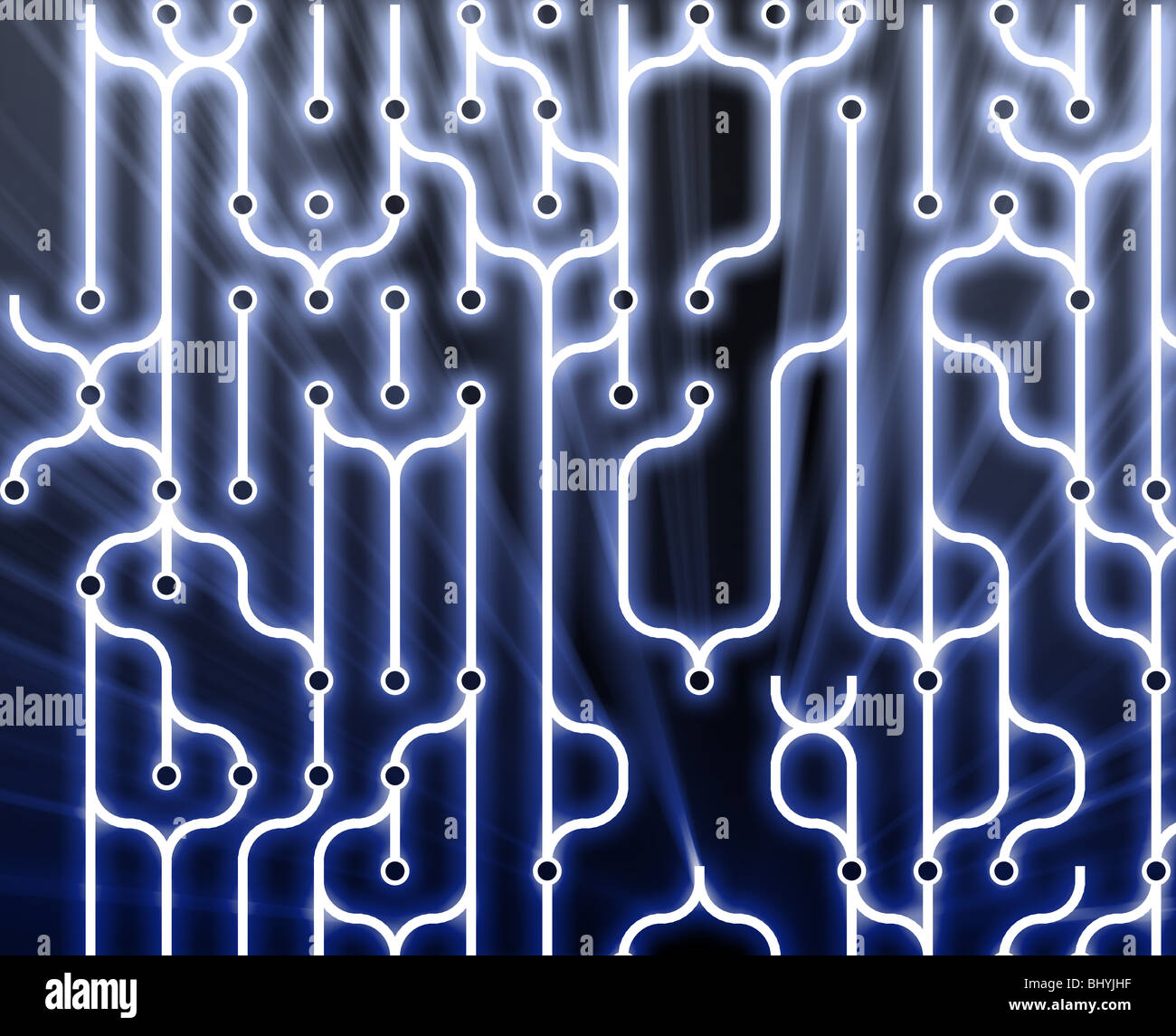Abstract wallpaper illustration de schémas de circuits électroniques ...