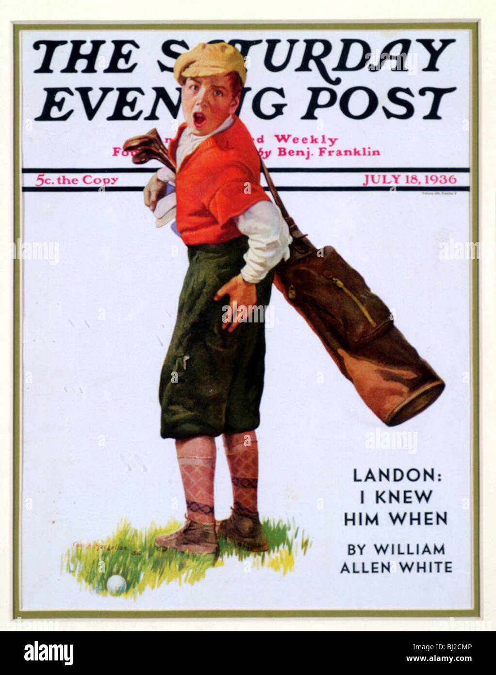 Saturday evening post cover Banque de photographies et d’images à haute ...