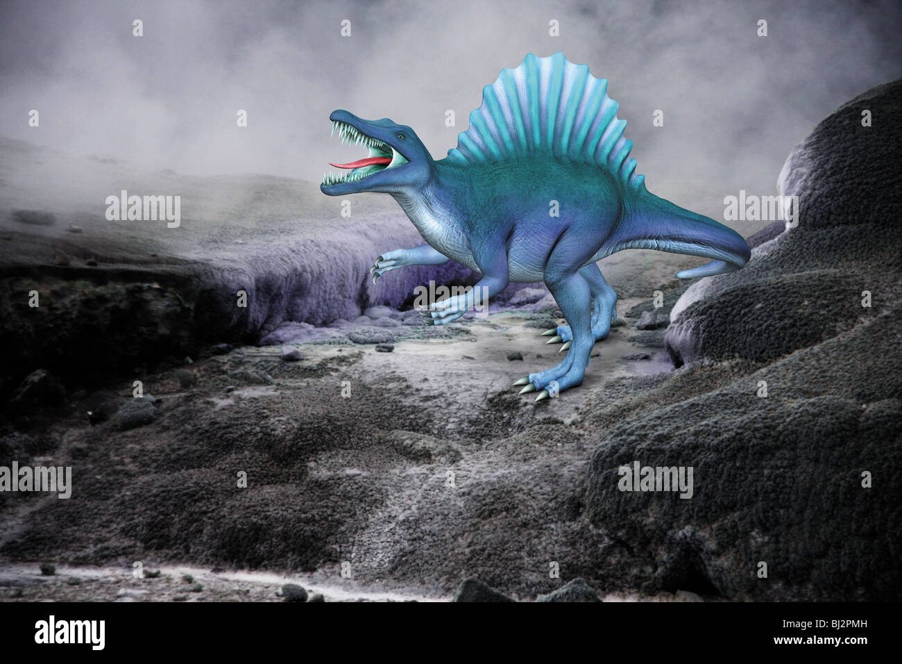 Spinosaurus illustration Banque de photographies et d’images à haute résolution - Alamy