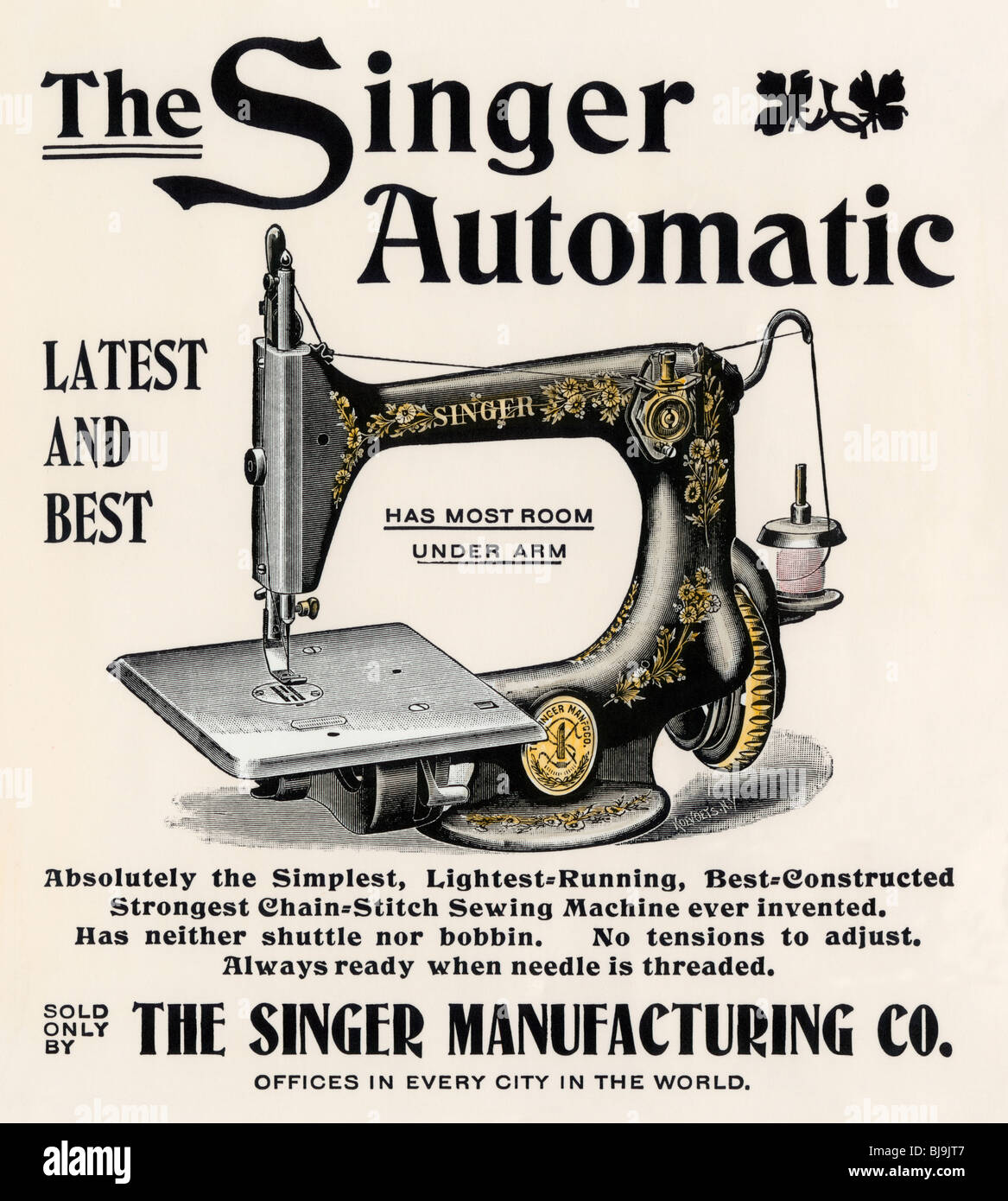 Vintage singer sewing machine Banque de photographies et d’images à ...