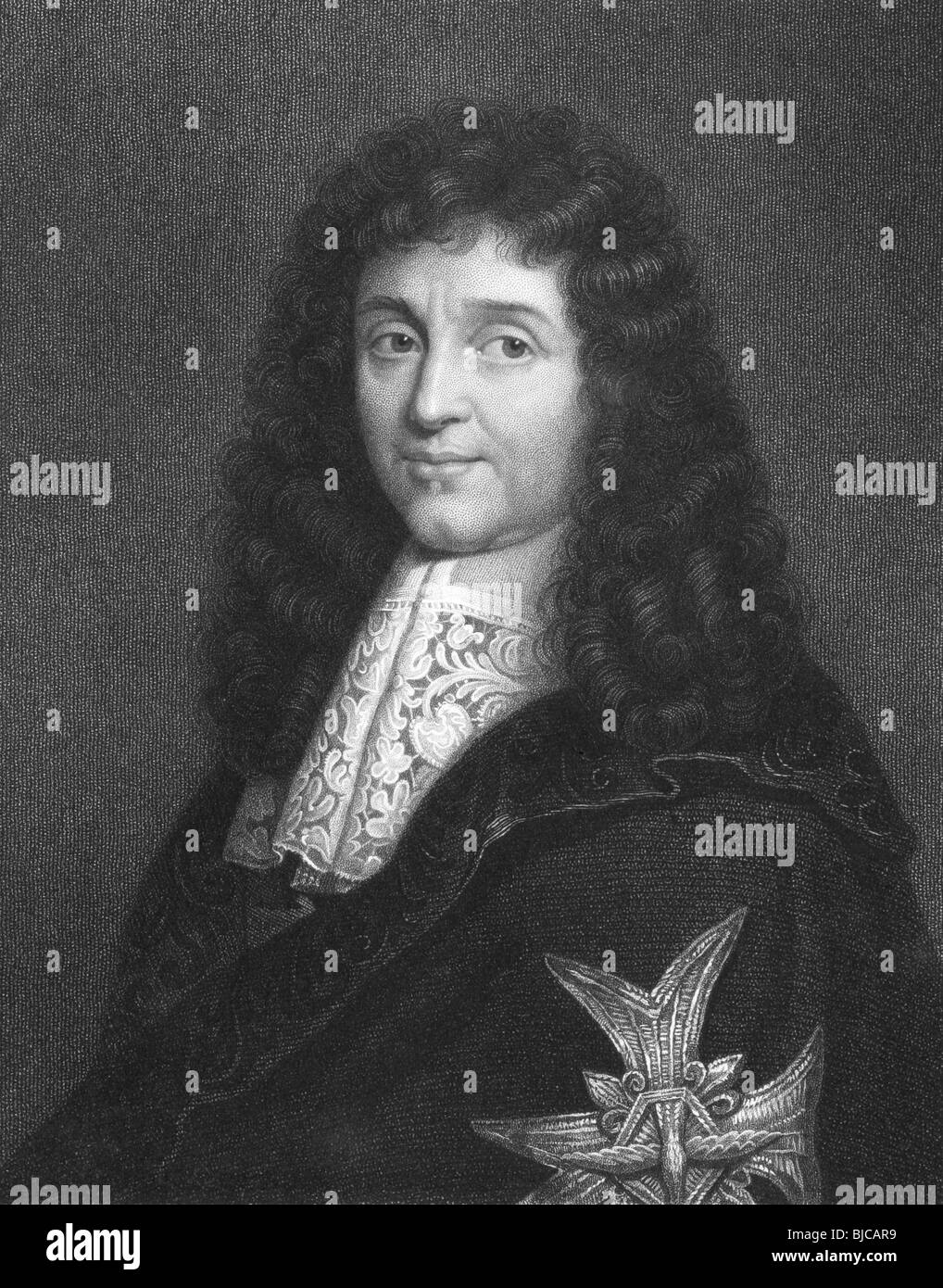 Gravure de jean baptiste colbert Banque d'images noir et blanc - Alamy