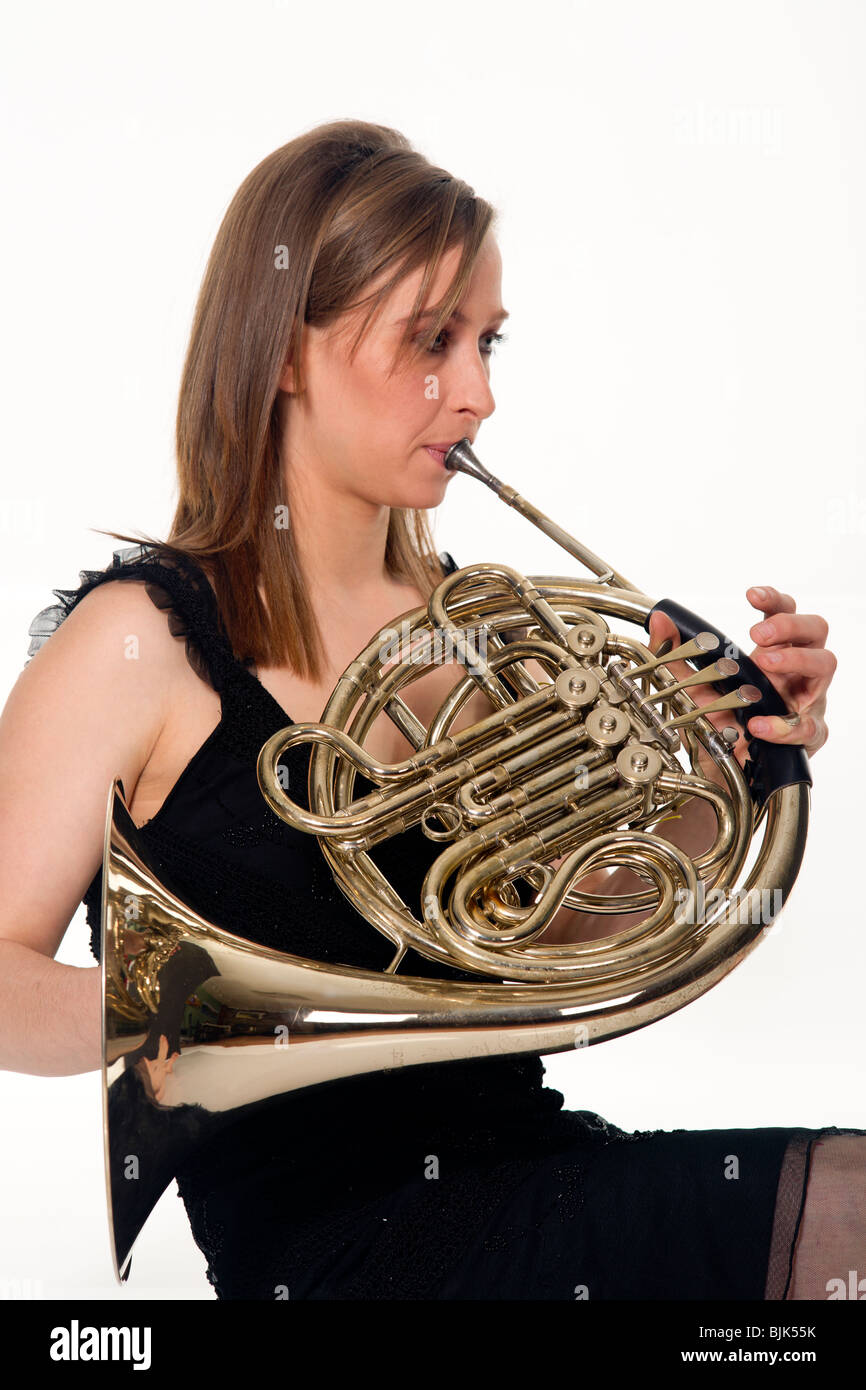 Joueur de cor français Banque de photographies et d’images à haute ...
