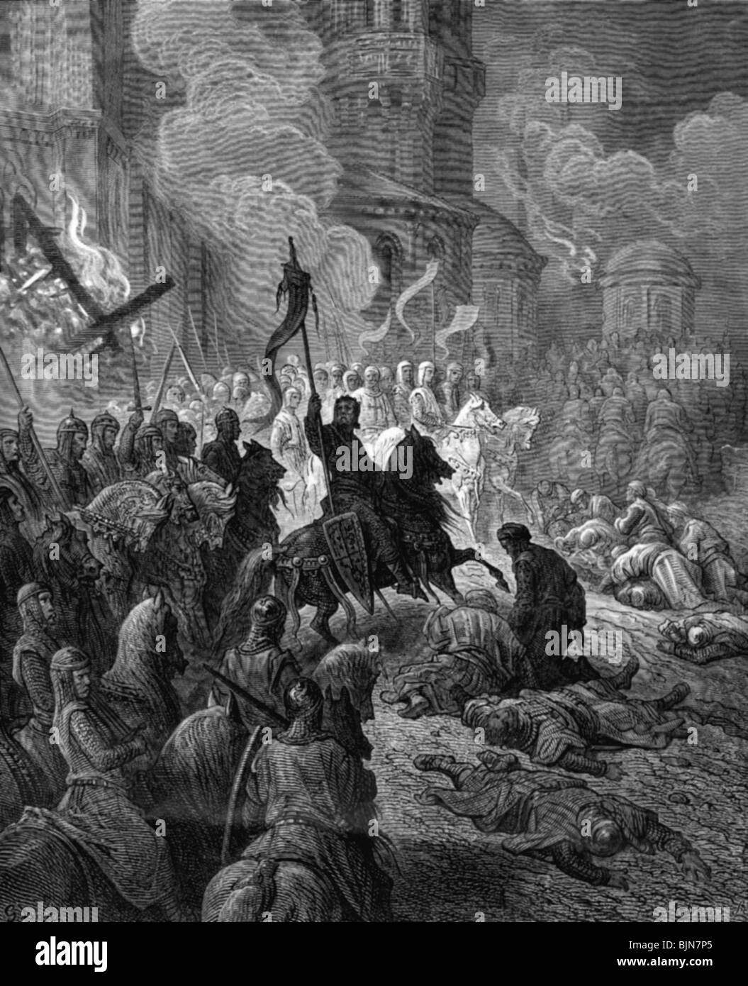 Un chevalier les croisades Banque de photographies et d’images à haute ...