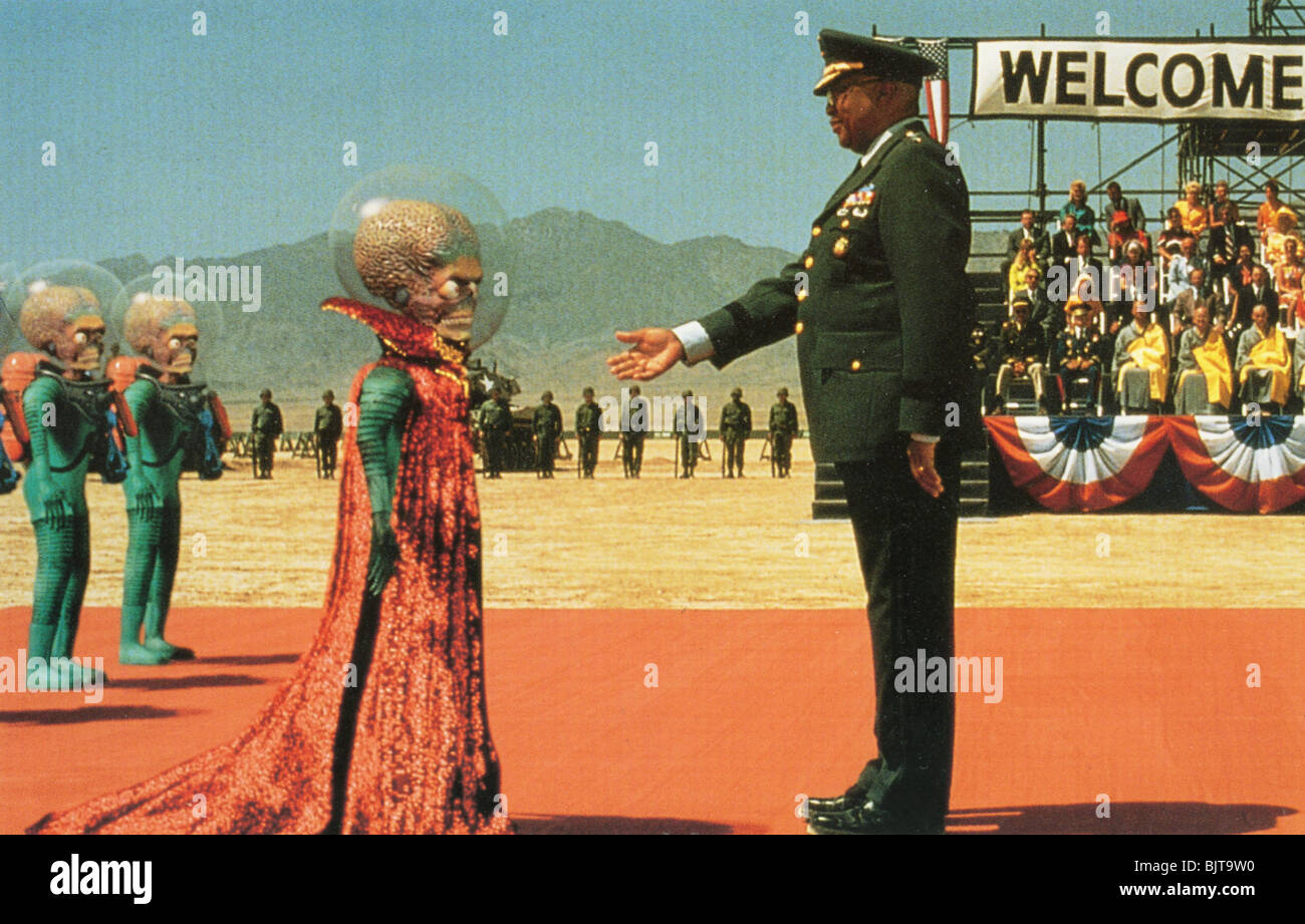 MARS ATTACKS ! - 1996 Warner film réalisé par Tim Burton Photo Stock ...