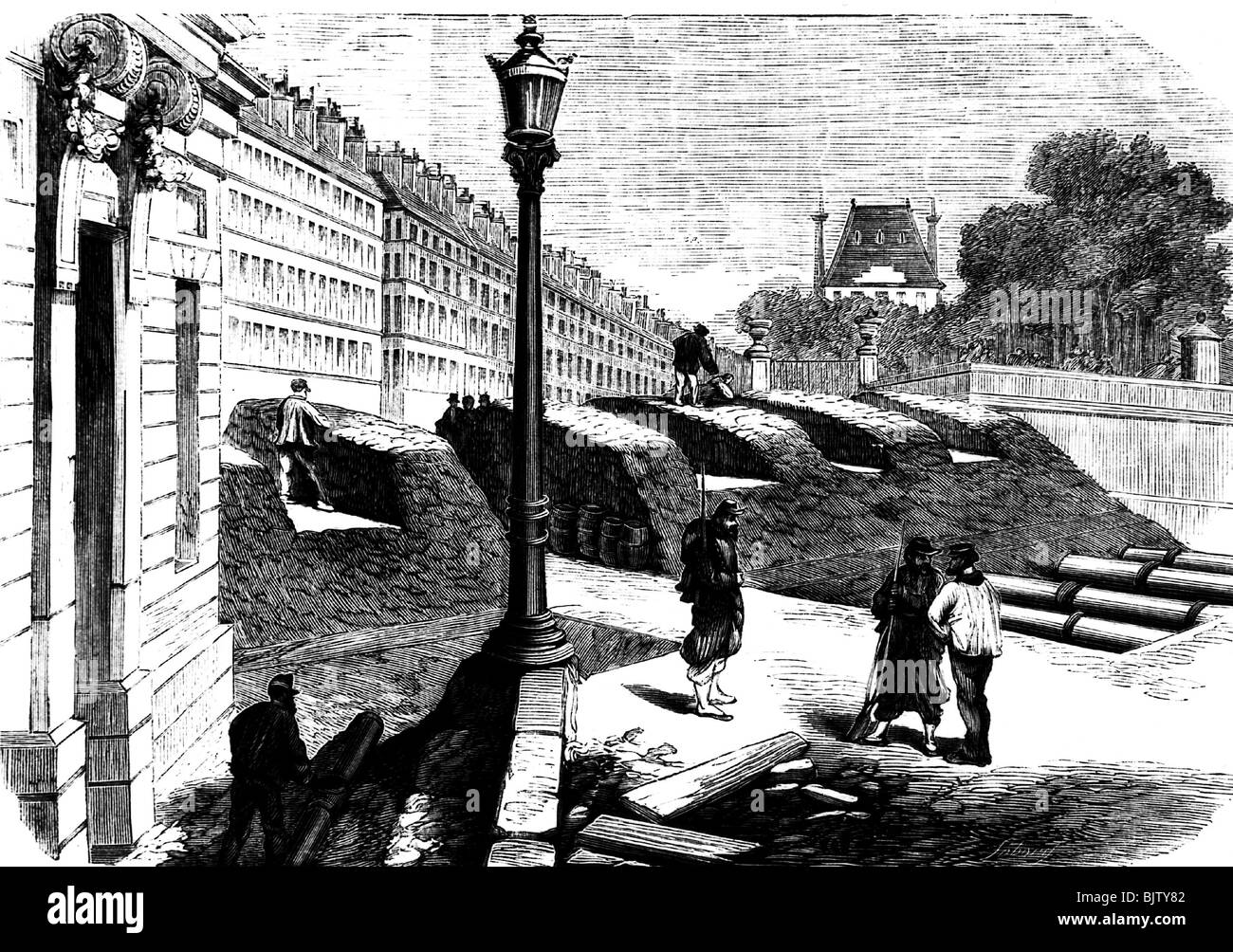 Gravure La Commune De Paris 1871 Banque d'image et photos - Alamy