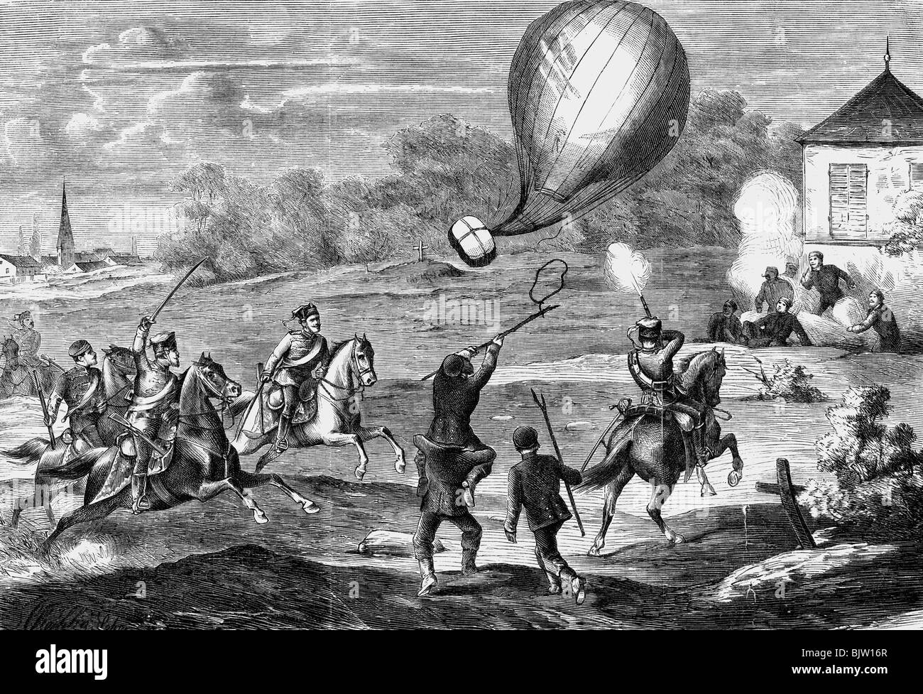 Événements, guerre franco-prussienne 1870 - 1871, Siège de Paris 19.9. ...