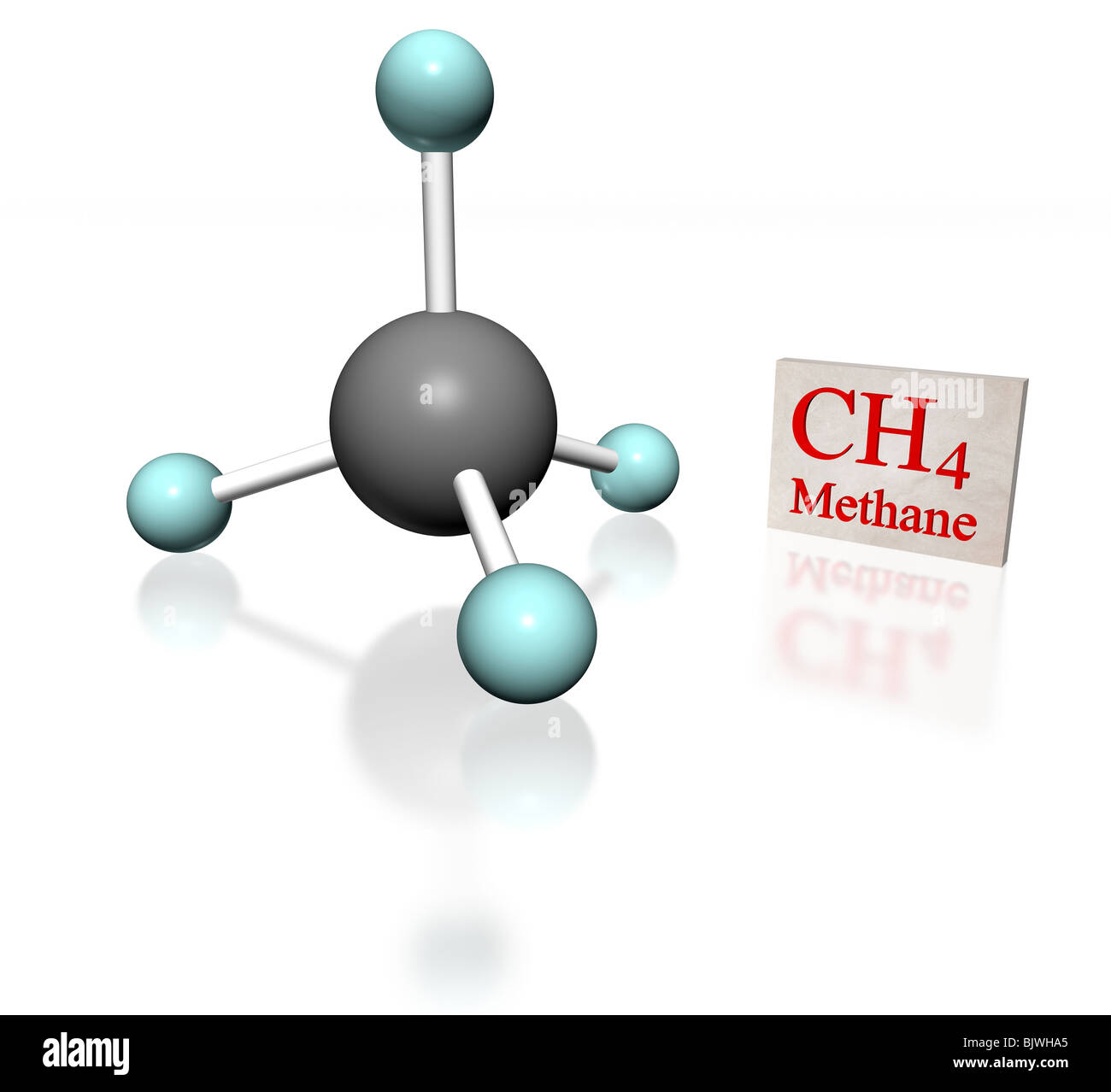 Methane gas molecular structure Banque de photographies et d’images à ...