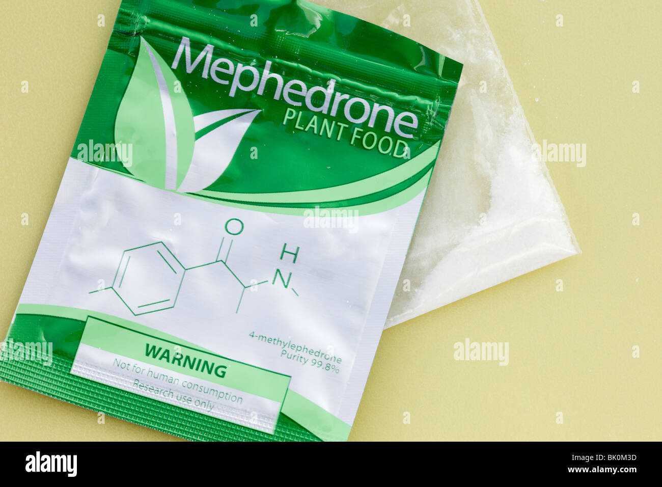 Ouvrir la méphédrone sachet de 4-methylephedrone 99,8 % pur Photo Stock ...
