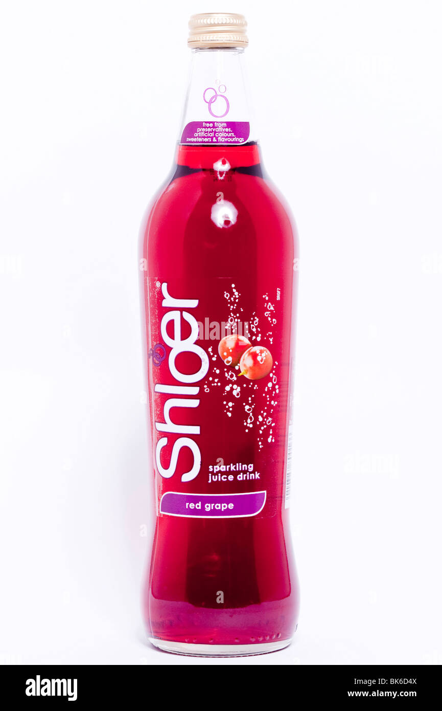 Bottle red grape fruit juice Banque de photographies et d’images à ...