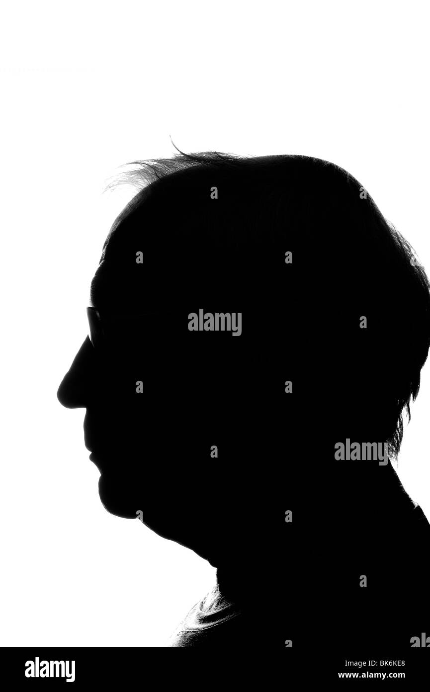 Face profile outline Banque de photographies et d’images à haute ...