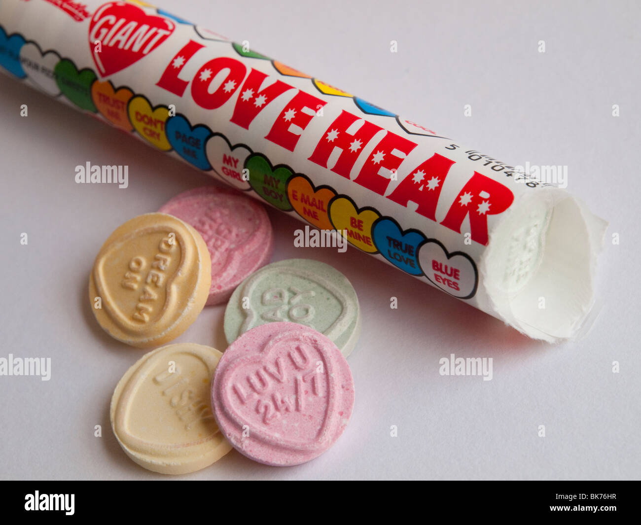 Packet of love hearts Banque de photographies et d’images à haute ...