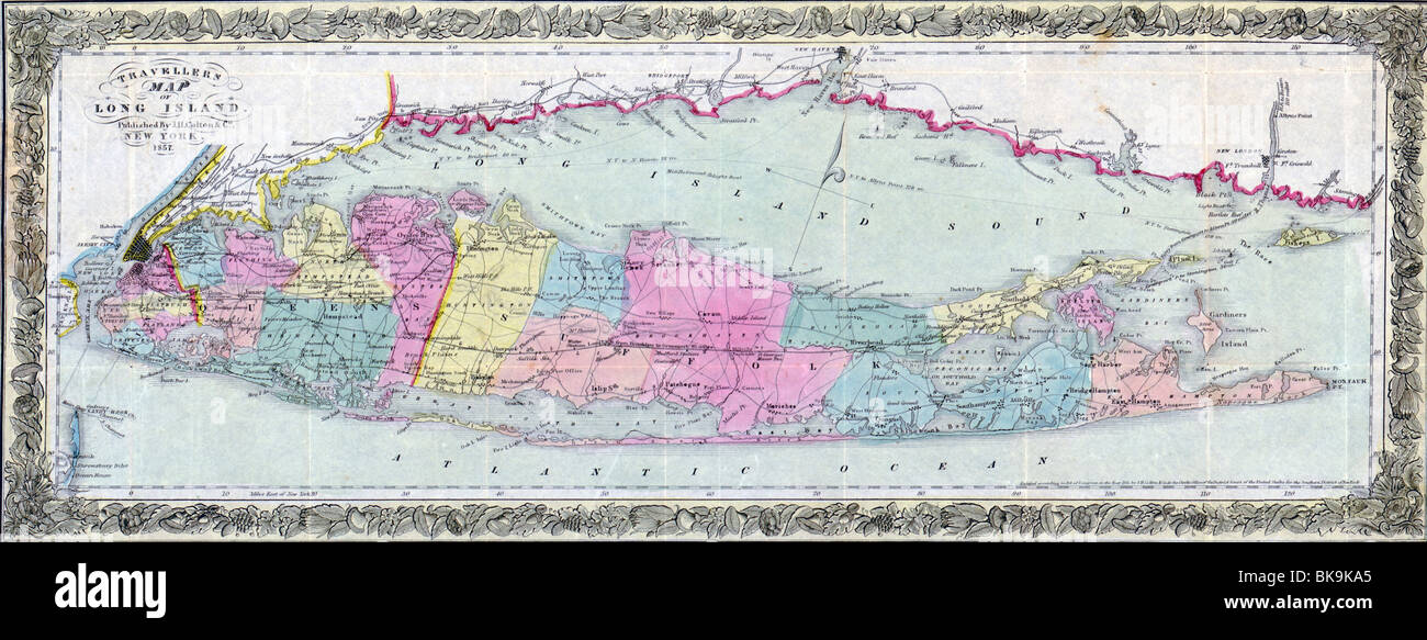 Old new york map Banque de photographies et d’images à haute résolution ...