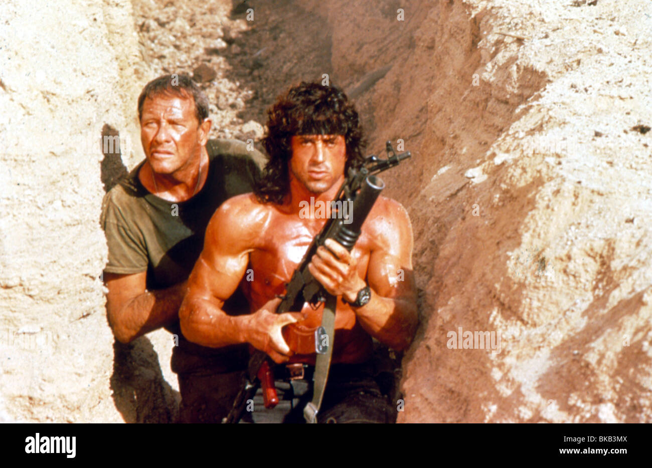 RAMBO III (1988) RICHARD CRENNA, Sylvester Stallone RM3 007 Photo Stock ...
