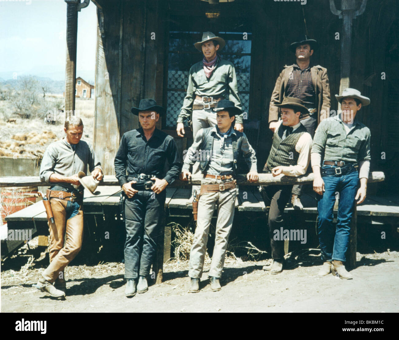 THE Magnificent Seven (1960) Steve MCQUEEN, Yul Brynner, JAMES COBURN ...
