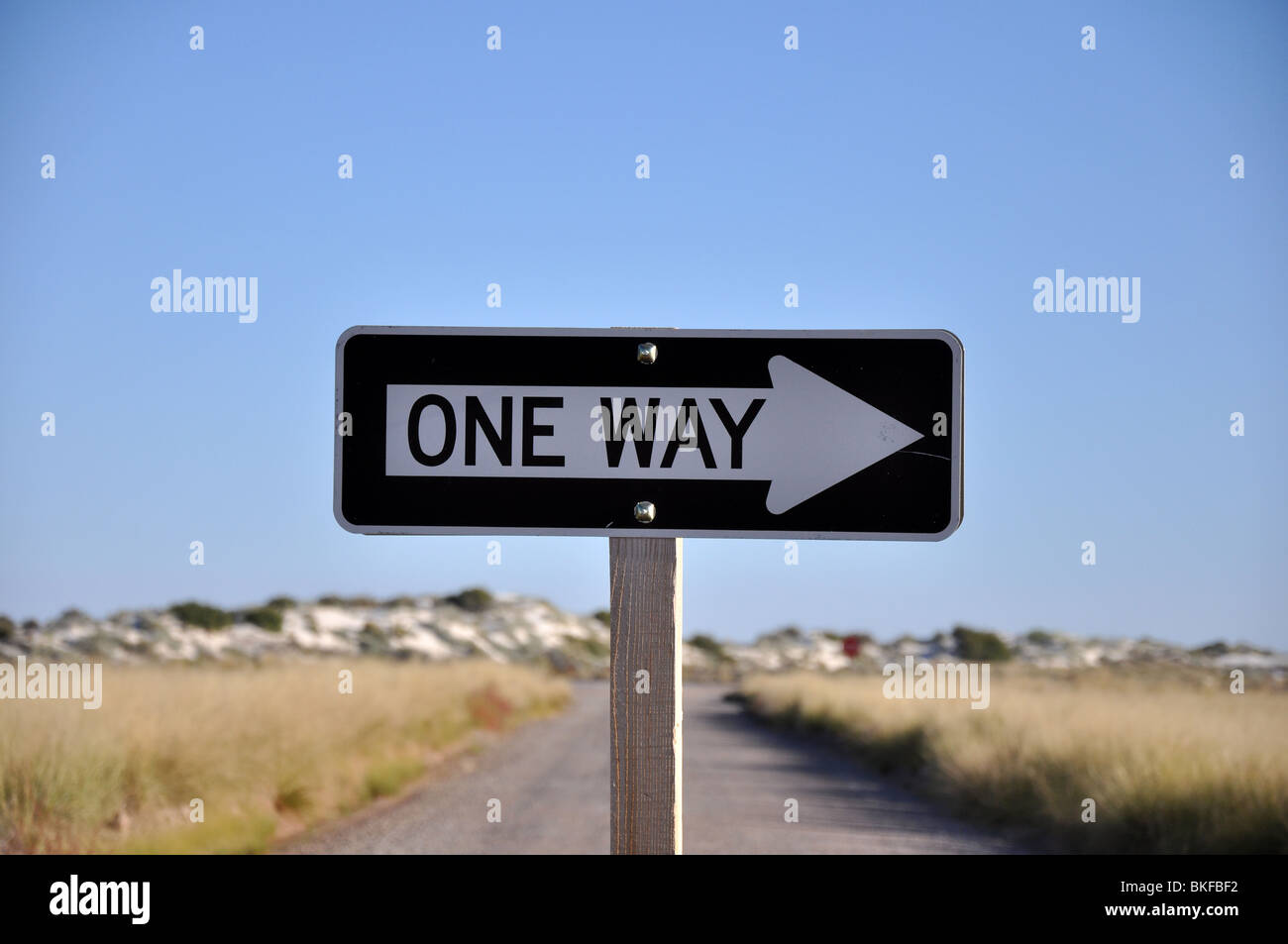 One way sign Banque de photographies et d’images à haute résolution - Alamy