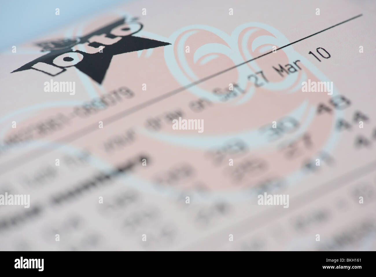 Ticket loto Banque de photographies et d’images à haute résolution - Alamy